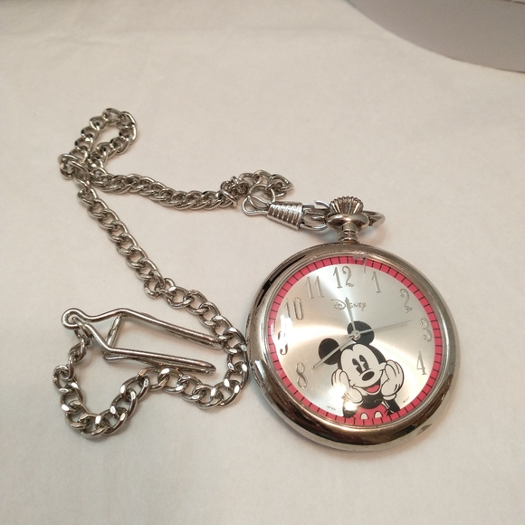 Disney | Accessories | Mickey Mouse 9s Disney Pocket Watch | Poshmark